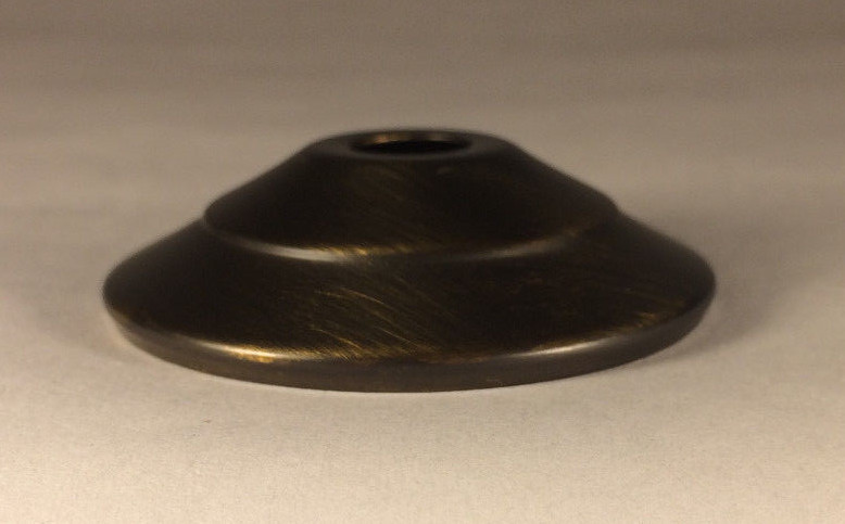 New 1 3/4" Solid Spun Brass Vase Lamp Cap, Vase Plate, Antique Brass ...