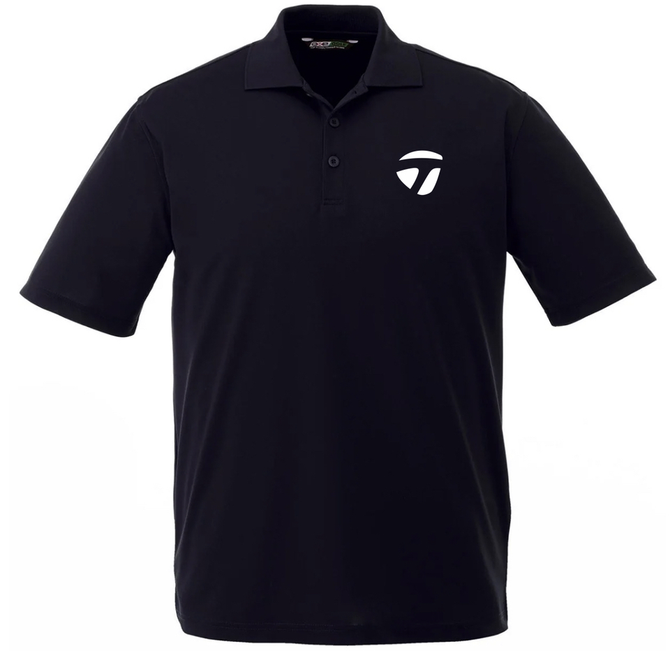 Polo TaylorMade Performance Golf Shirt Men Gift Polyester Black Grey ...