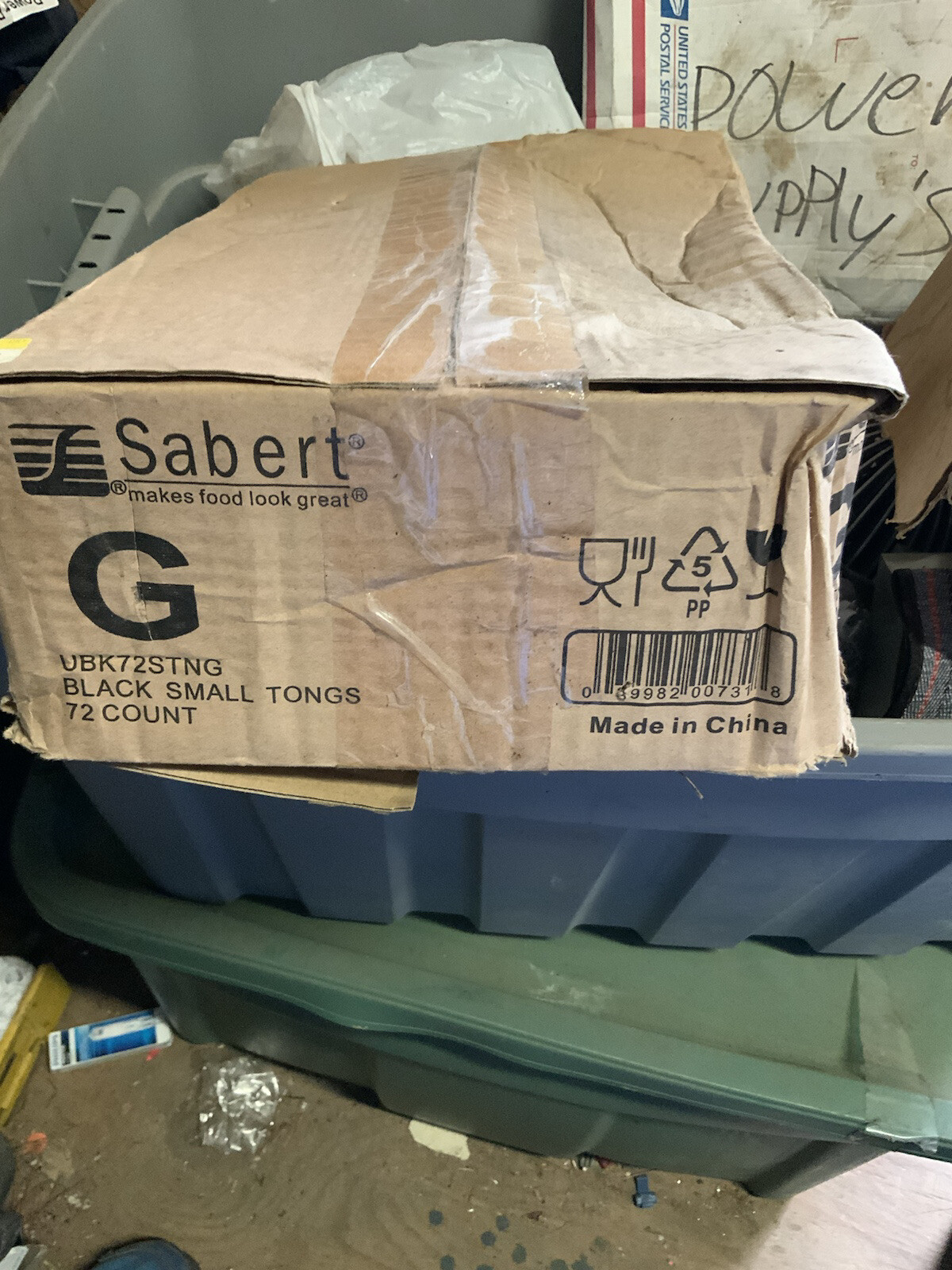 Sabert Small Black Plastic Tongs - Unknown Count | eBay