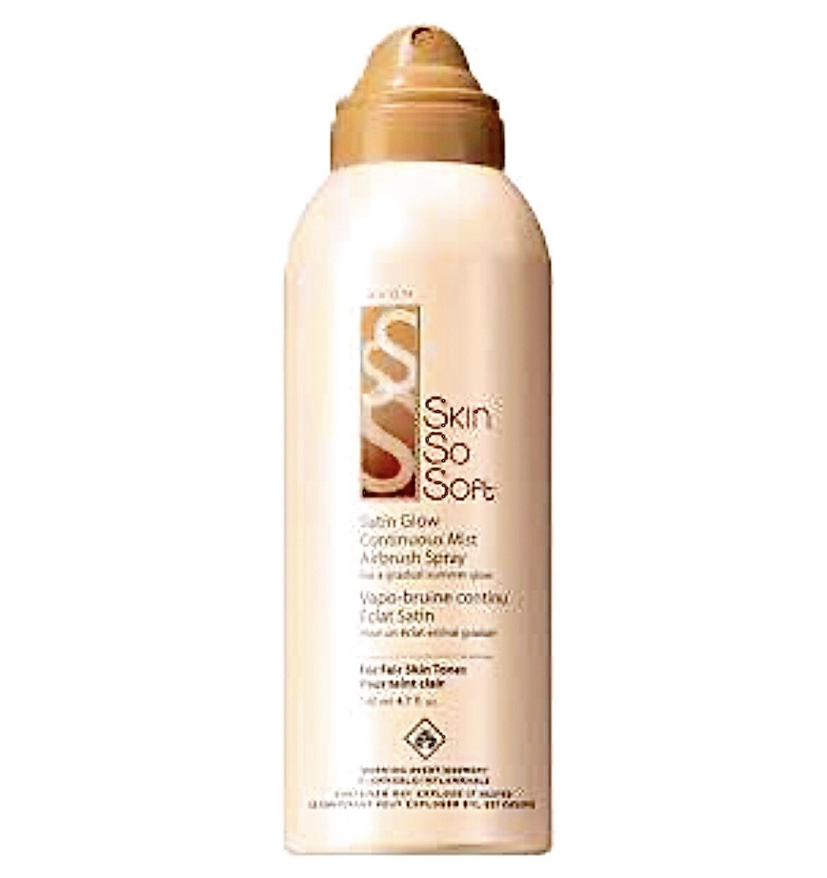 Avon Skin So Soft SATIN GLOW Continuous Mist AIRBRUSH Spray FAIR Self ...