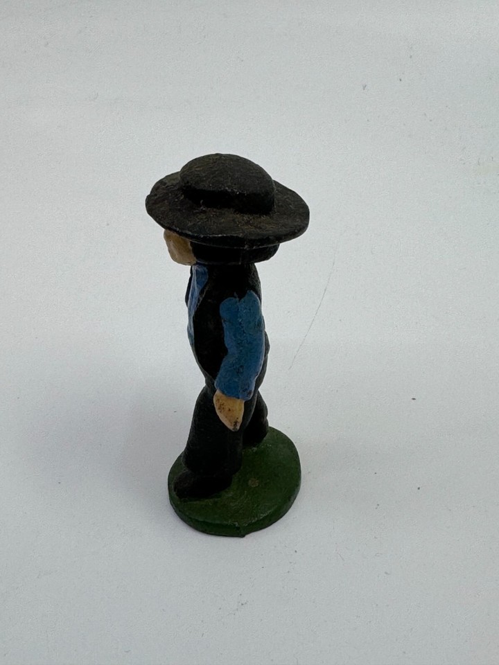 Cast Iron figure vtg Toy Amish Mennonite Church Jakob Ammann Gift ...