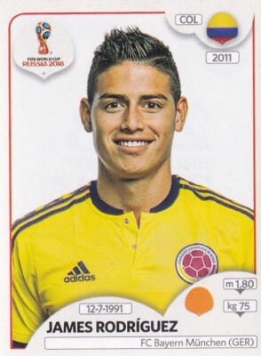 Panini Fifa World Cup 2018 Sticker Nr. 643 James Rodriguez | eBay.de