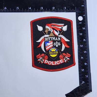 Rittman, Ohio Police Patch. 4.5x4.5 Inches, Great Condition! | eBay