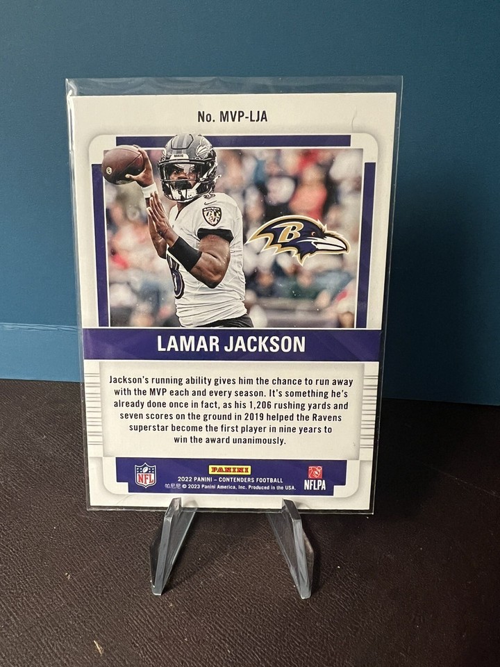2022 Panini Contenders - MVP Contenders Green Parallel Lamar Jackson # ...