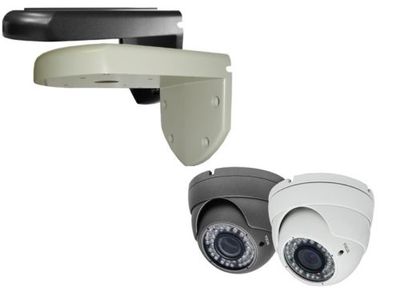 Aluminium L Shape Outdoor Wall Mount Security Shelf Dome CCTV Camera ...