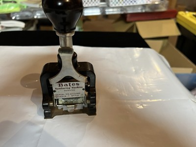 Numbering Machines - Vintage Bates Numberer Machine