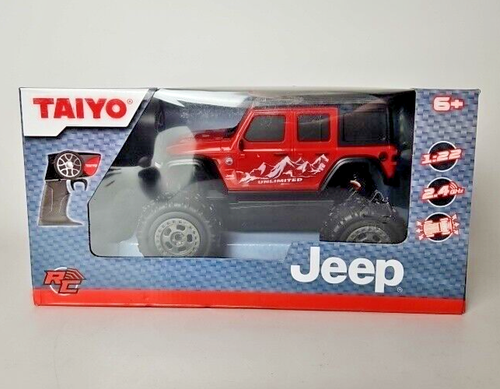 NIB Taiyo RC Red Jeep Wrangler Sahara Unlimited Remote Control Trigger ...