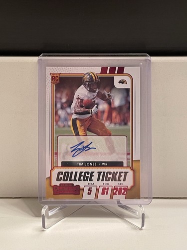 2021 Panini Contenders Draft Picks College Game Ticket Red Tim Jones ...