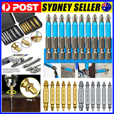 Damaged Screw Extractor Set Easy Out Broken Drill Bit Remover Kit Speed ...