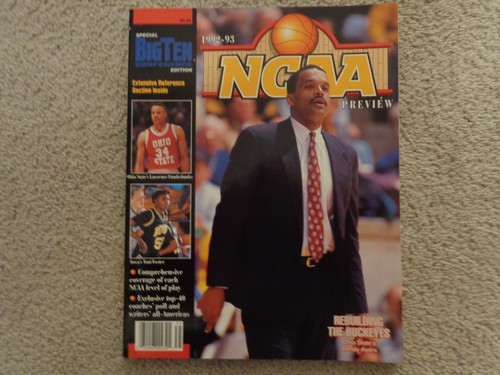 1992-93 NCAA Basketball Preview Magazine with Ohio St. Randy Ayers on cover | eBay