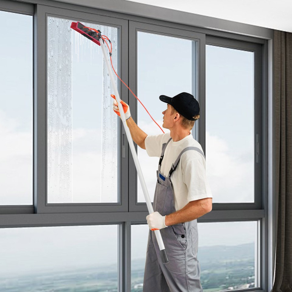 For Window+ Solar Panel Clean Washing 26FT Water Fed Pole Cleaning ...