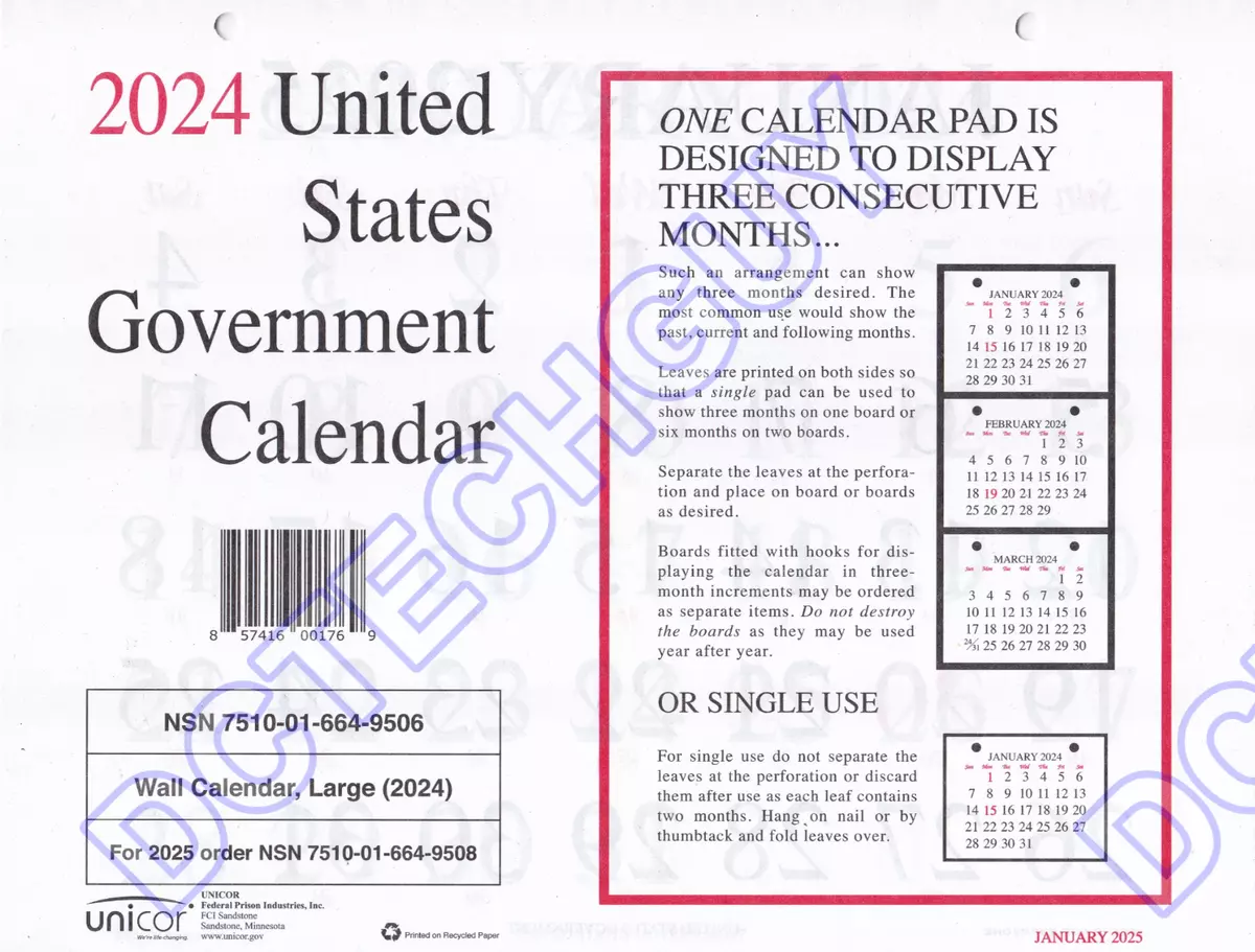 2025 United States Government Wall Calendar Printable 2025 - Belva Ottilie 2025 United States Government Wall Calendar Printable 2025 - Belva Ottilie