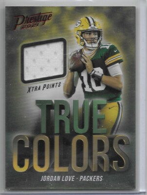 2021 Prestige True Colors Xtra Points Patch - Jordan Love Green Bay ...