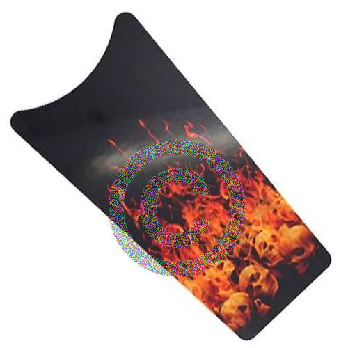 "Skull Flame" - Dash Insert Decal for 89-07 Harley Road Glide & Touring ...