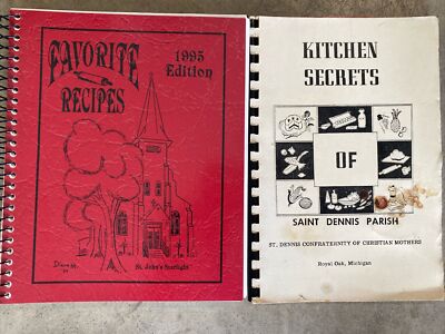 Lot of 2 Vintage Church Cookbooks, Southern Indiana & Royal Oak ...
