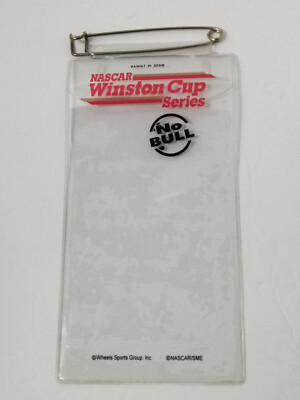 NASCAR WINSTON CUP NO BULL Ticket Pit Pass Credentials Badge Holder VTG ...