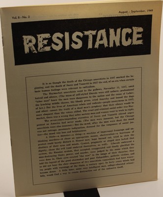 Resistance Group / Resistance Vol 8 No 2 1949 | eBay