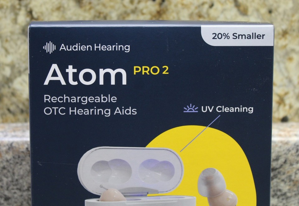Audien Hearing Atom Pro 2 Rechargeable OTC Hearing Aids | eBay