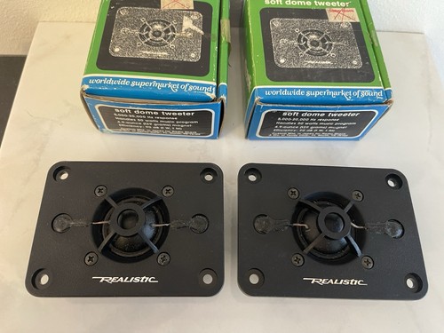 2 REALISTIC/RADIO SHACK Soft Dome Midrange Driver, 40-1283 Japan Box ...