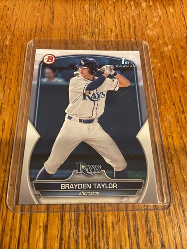 BRAYDEN TAYLOR 2023 BOWMAN DRAFT CARD BD-60 TAMPA RAYS (FIRST PROSPECT ...