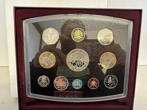 Great Britain, 2003 Proof Royal Mint Coin Year Set, in Case, Slight ...