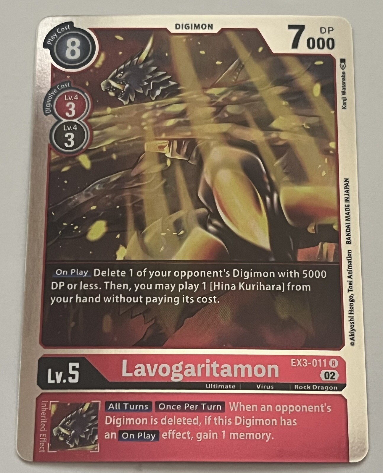 Lavogaritamon Foil Rare - EX3-011 - Digimon TCG Mint Unplayed Card | eBay