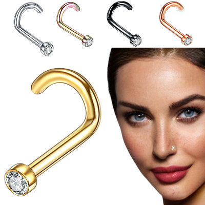 Piercing Nasenring 20G Nasenstecker Titan Nasenstift Ohrstecker | eBay.de