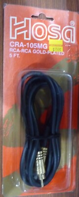 Hosa CRA-105MG RCA-RCA GOLD-PLATED 5 FT. | eBay