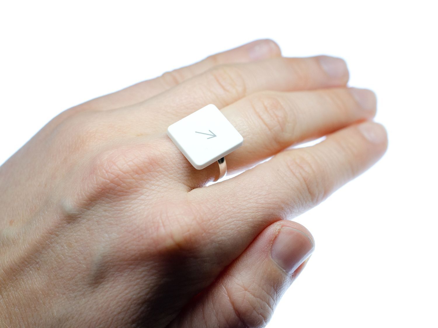 Pos 1 Oblique Arrow Button Tastaturring PC Ring Miniblings Computer ...