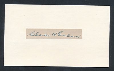1908 CHARLIE GRAHAM Vintage Baseball Autograph, Red Sox (Died 1944) | eBay