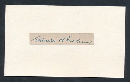 1908 CHARLIE GRAHAM Vintage Baseball Autograph, Red Sox (Died 1944) | eBay