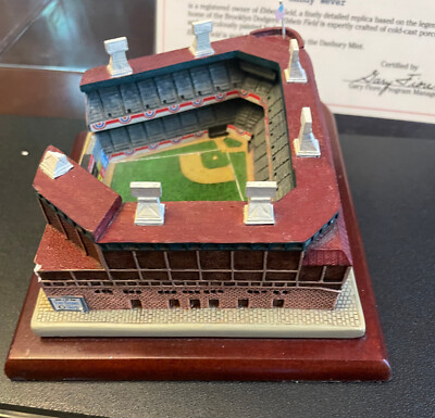 Danbury Mint Ebbets Field Brooklyn Dodgers Replica Rare with display ...
