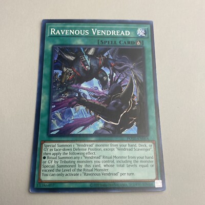 Yugioh Ravenous Vendread Pote En-064 Power Of The Elements Common | eBay