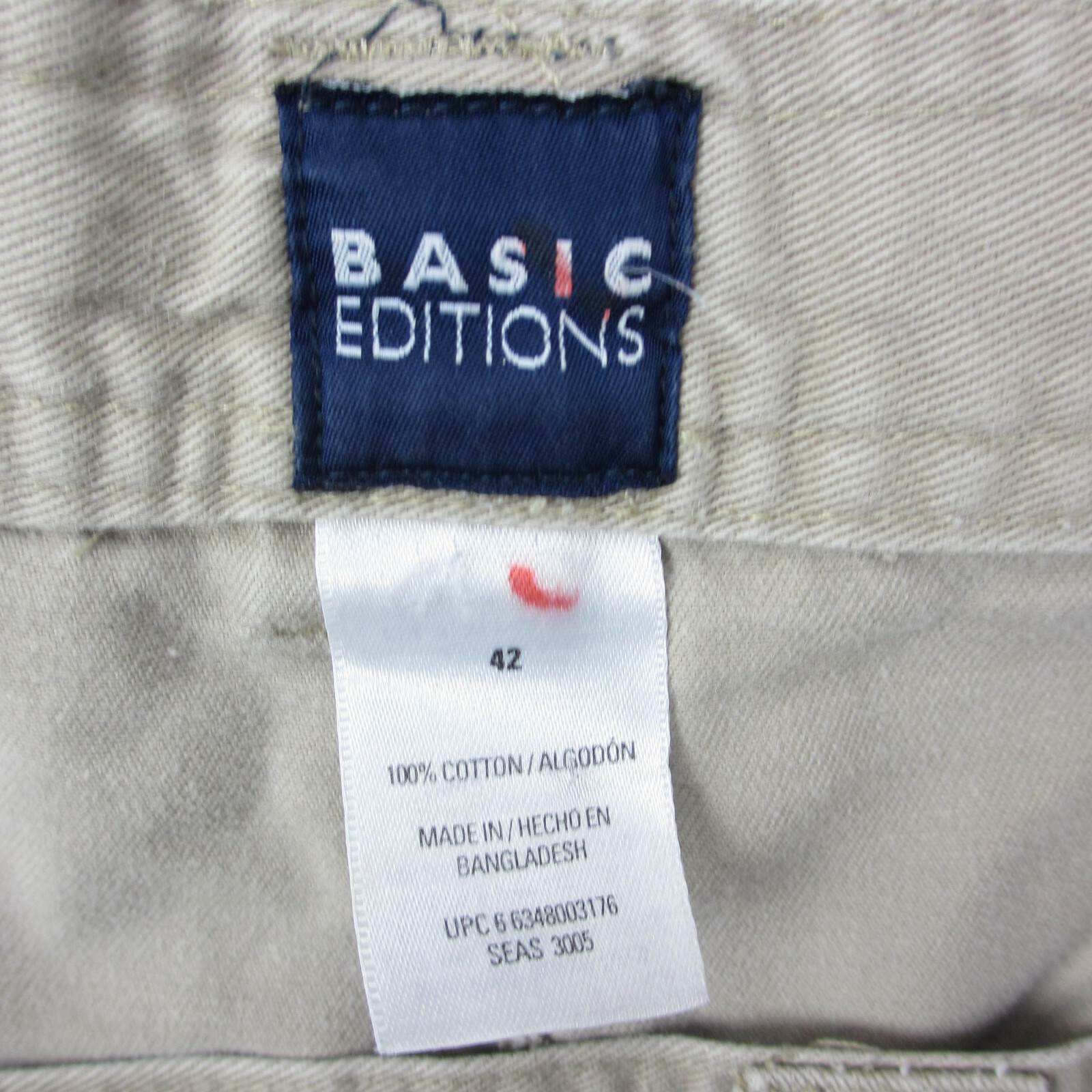 Basic Editions Cargo Shorts Men's 42 Beige Classic Ca… - Gem