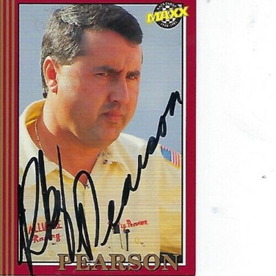 RICKY PEARSON SIGNED 1992 MAXX RED RACING #183 - NASCAR | eBay