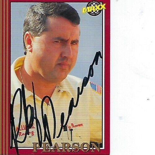RICKY PEARSON SIGNED 1992 MAXX RED RACING #183 - NASCAR | eBay