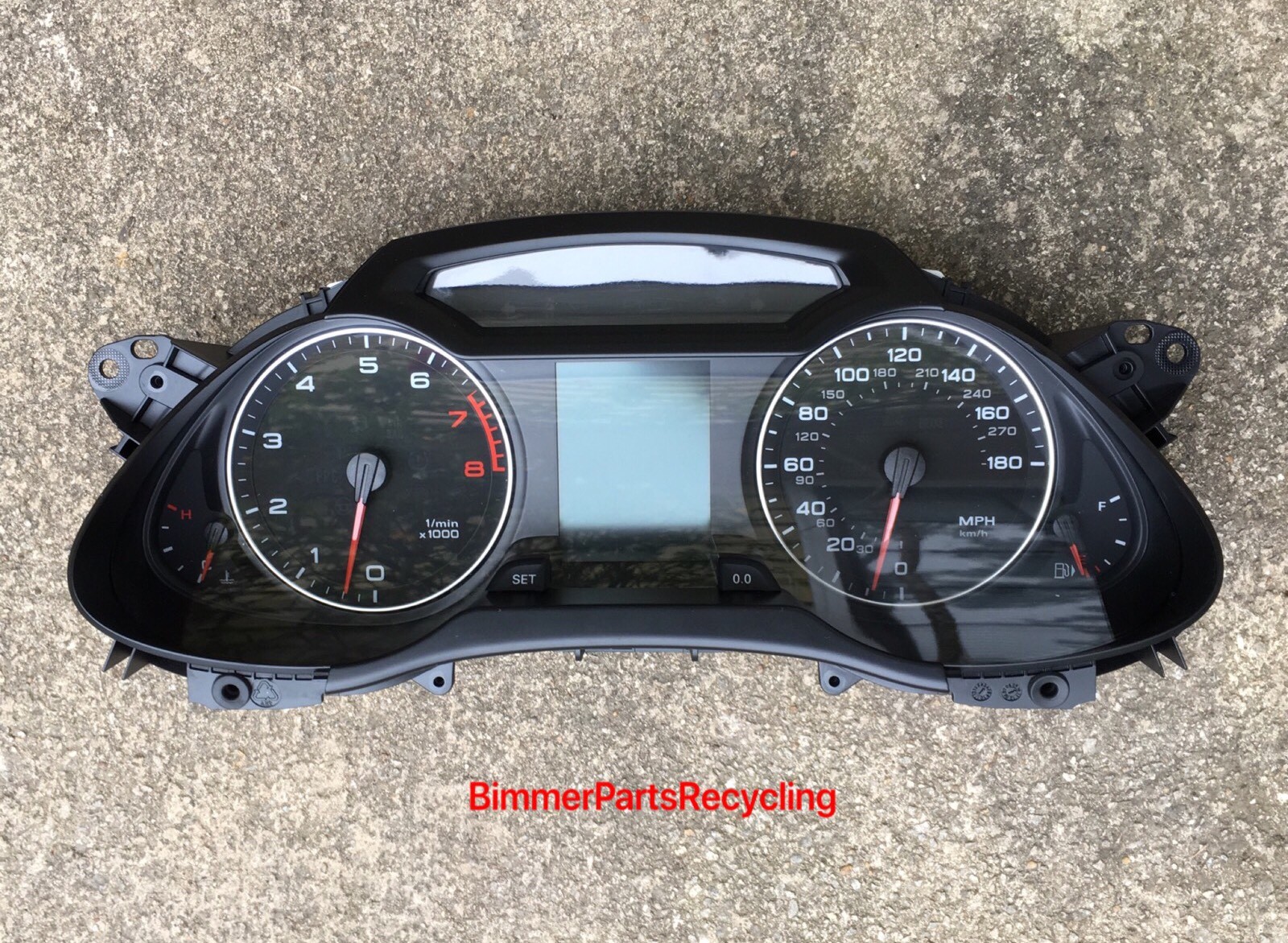 09-12 Audi A4 B8 Odometer Gauge Cluster Speedometer Unknown Miles 8K0 ...