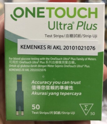 One Touch Ultra Plus for Glucose Blood Test Strips - 50 Strips | eBay