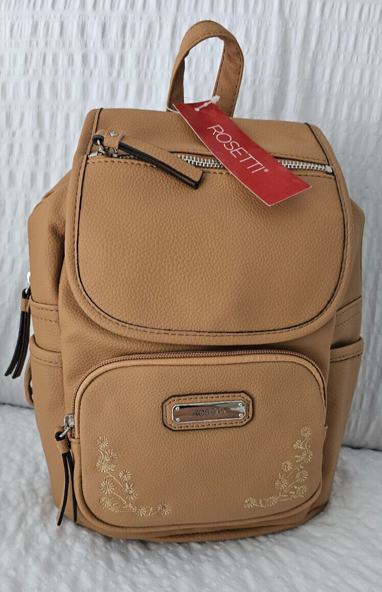 Rosetti Tinley Embroidery Small Backpack $69- Deer Tan NWT | eBay