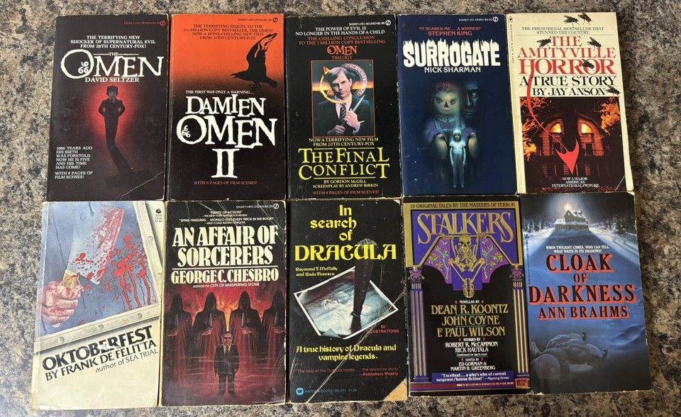 Lot of 39 Vintage 80s Horror Paperback & Hardcover Books | eBay