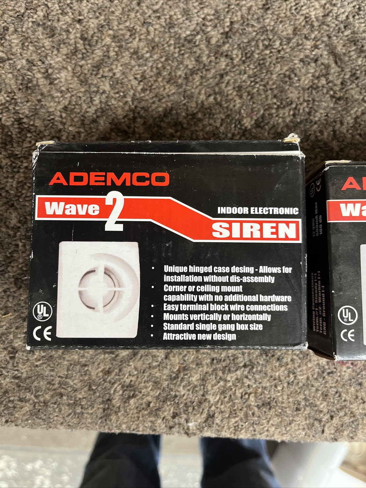 Lot Of 2 Ademco Wave 2, Two Tone, Indoor Electronic Siren | eBay
