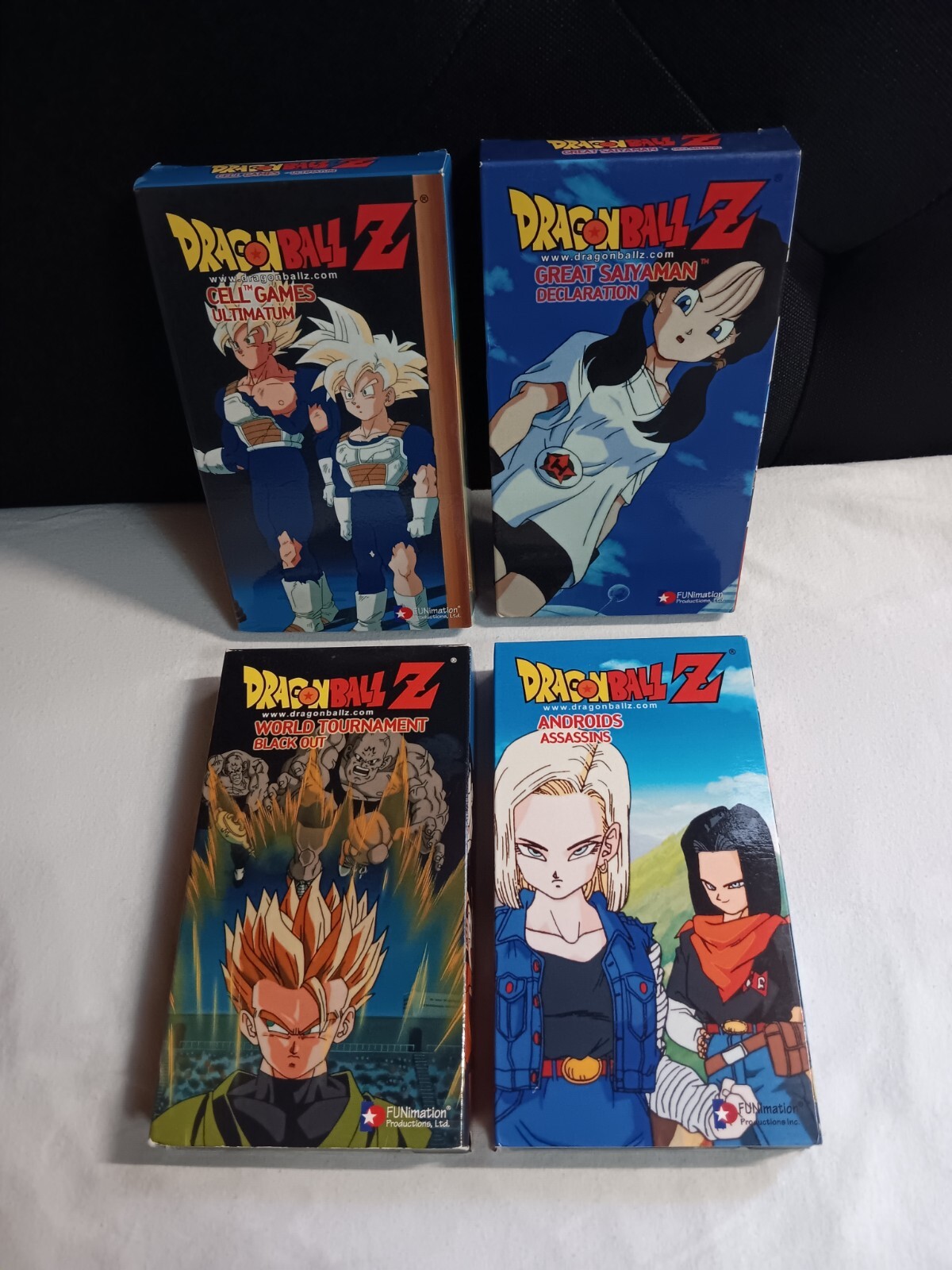 4x Dragon Ball Z VHS Lot - Androids Assassins, Cell Games Ultimatum DBZ ...