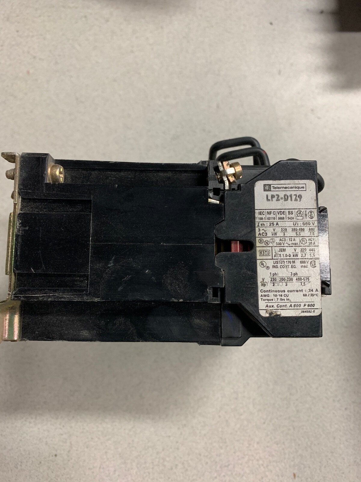 LP2-D129 Telemecanique Reversing Contactor 24VDC Coil | eBay