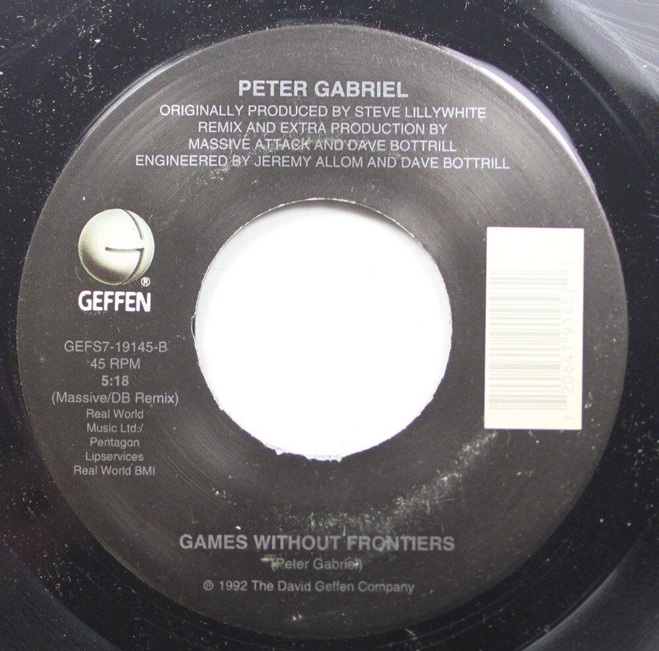 90S 45 Peter Gabriel - Steam / Games Without Frontiers On Geffen | eBay