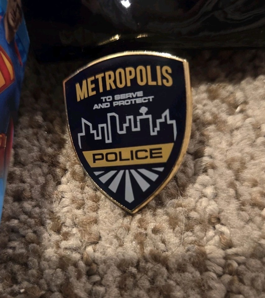 City of METROPOLIS POLICE Badge Enamel Pin from SUPERMAN 2025 NEW | eBay