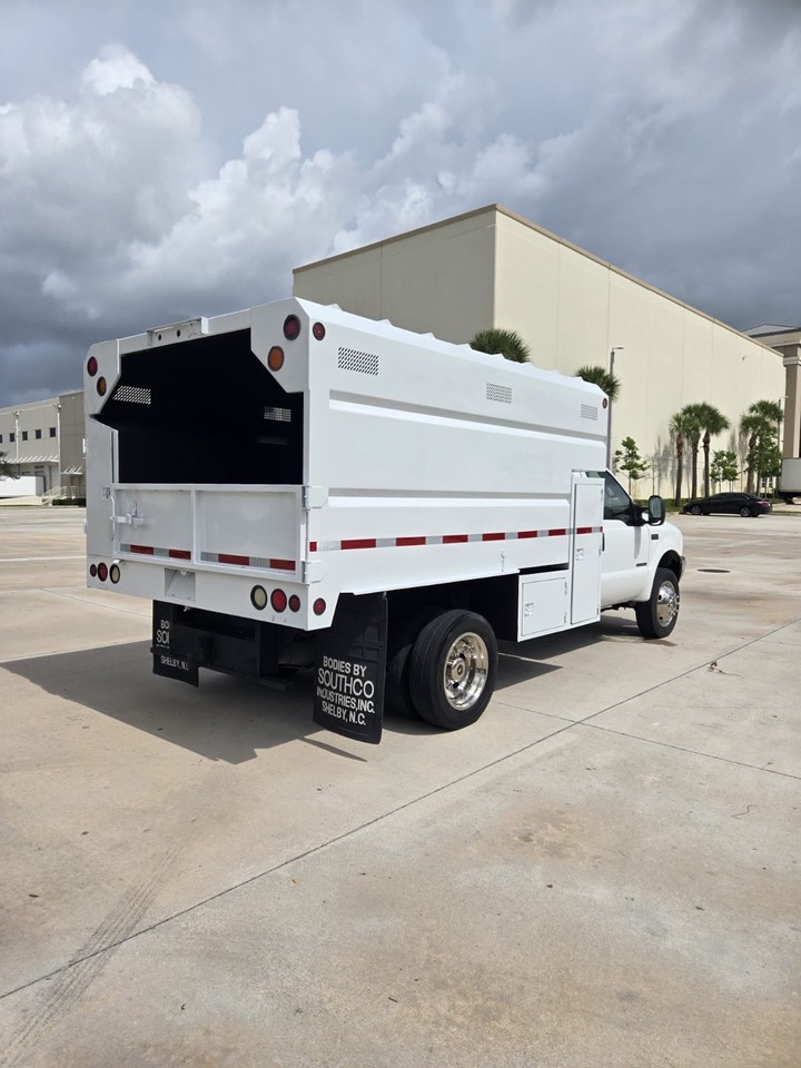 FORD F-550 7.3L DIESEL CHIPPER BOX LANDSCAPE LAWN TREE DUMP TRUCK ONLY ...