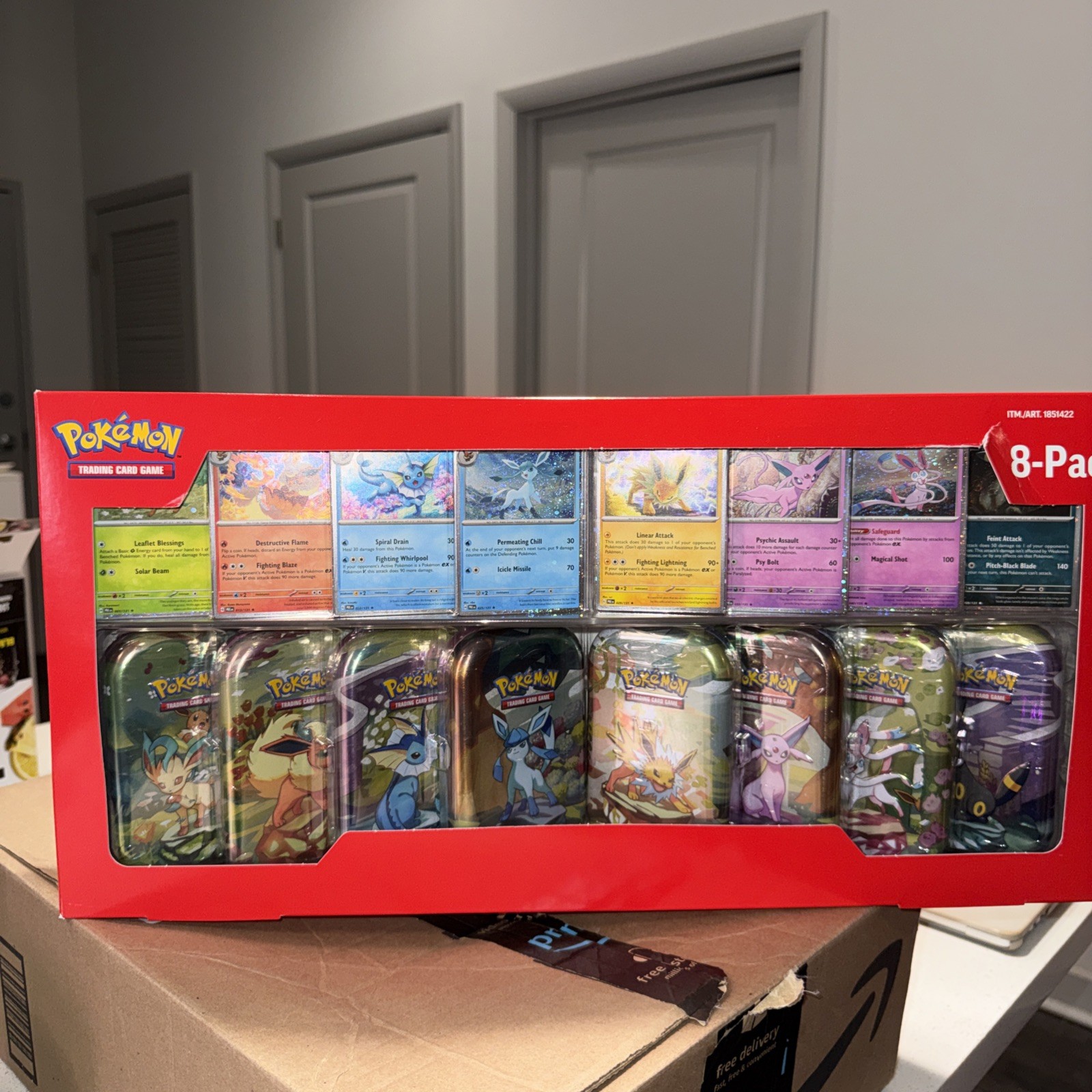 Costco Prismatic Evolutions 8-Pack Mini Tins Limited Edition New Sealed ...