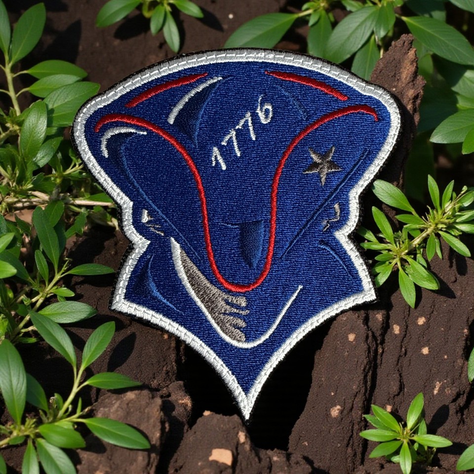 1776 American Patriot Embroidery Patch 3.77" X 3.35" | eBay