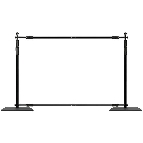 10x10 ft Backdrop Stand Pipe and Drape Kit Heavy Duty Carbon Steel Base ...