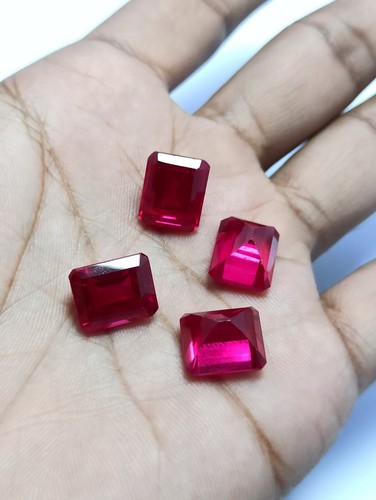 Mozambique Ruby Corundum Gemstone Faceted Cut Octagon Shape 4 Pies 43. ...